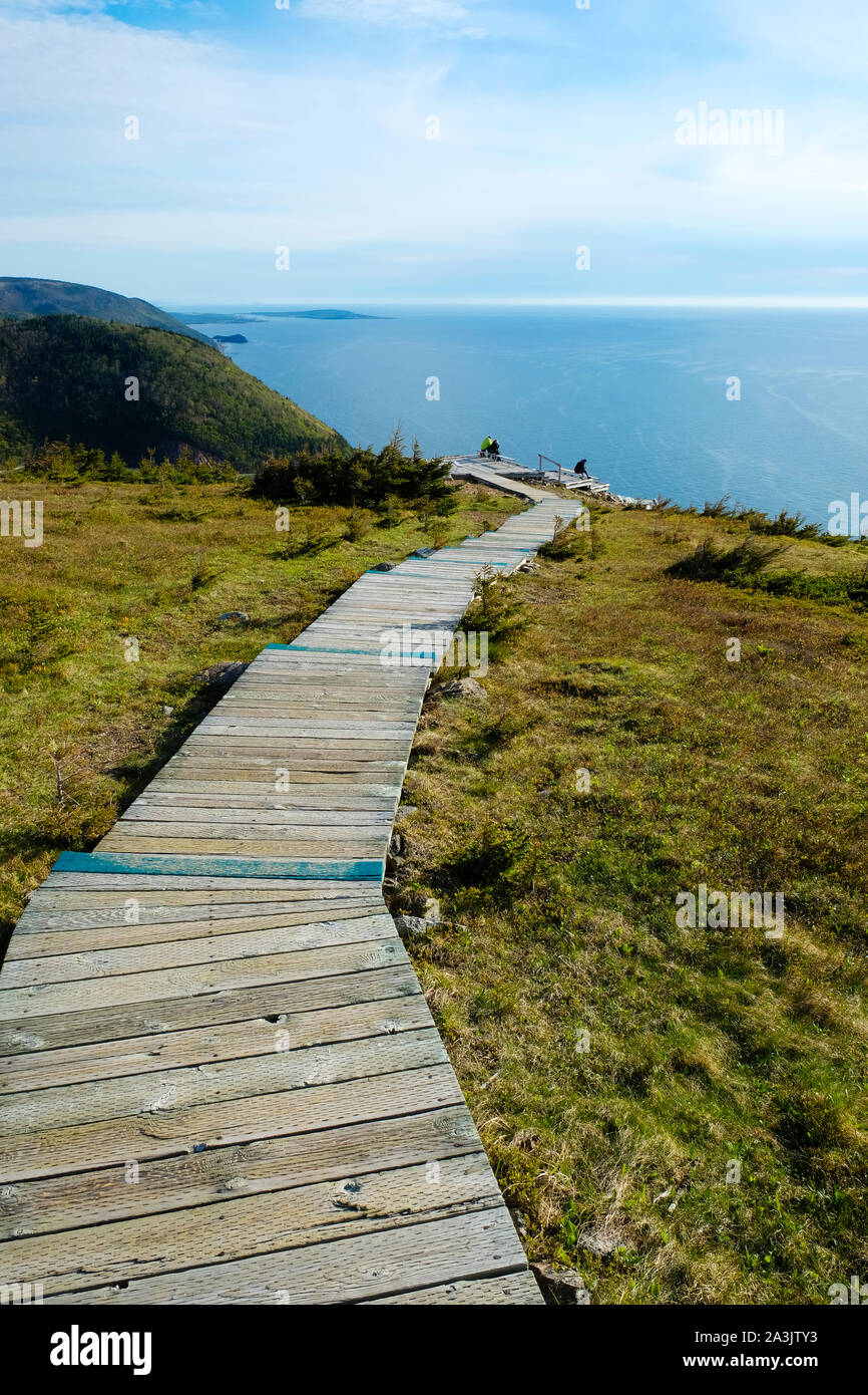 Skyline trail in Cape Breton Highlands, National Park on the Cabot ...