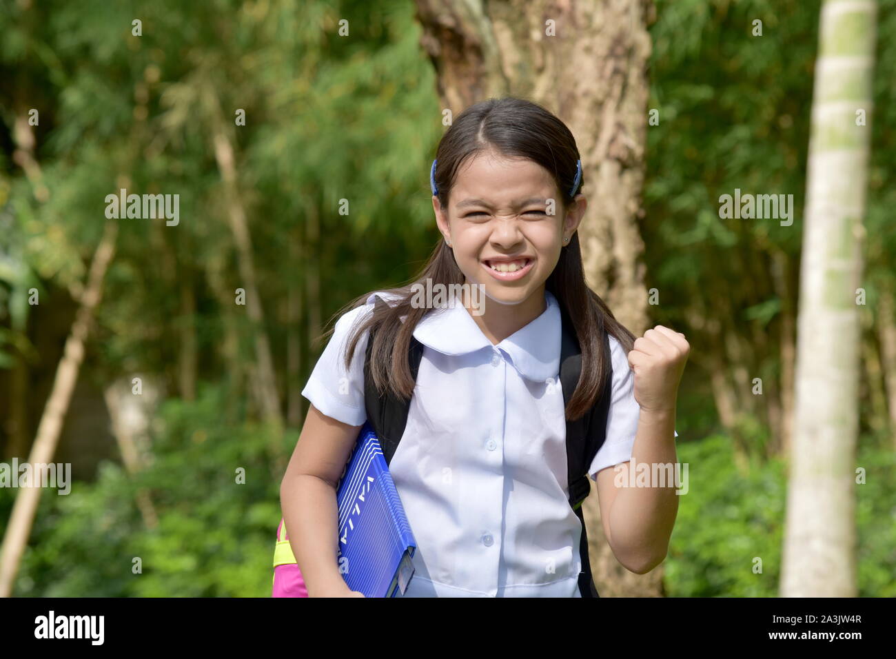 A Female Student Under Stress Stock Photo - Alamy