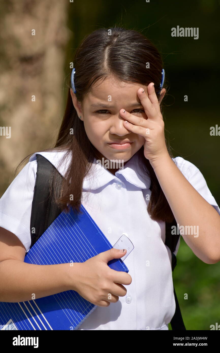 Asian girl child fearful hi-res stock photography and images - Alamy