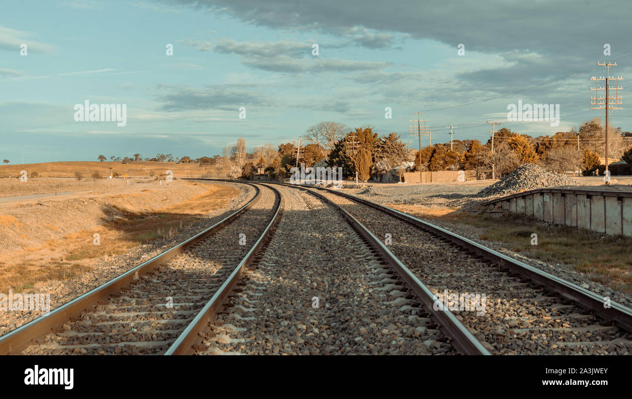 Railway coming through Stock Photo - Alamy