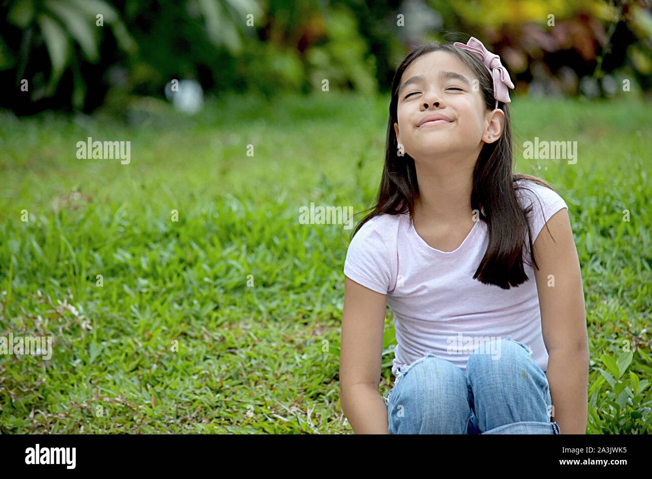 A Contemplative Girl Youth Stock Photo - Alamy