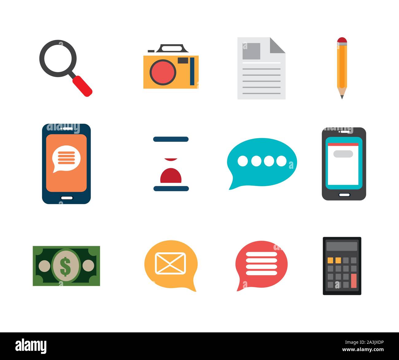 Digital paper bundle Stock Vector Images - Alamy