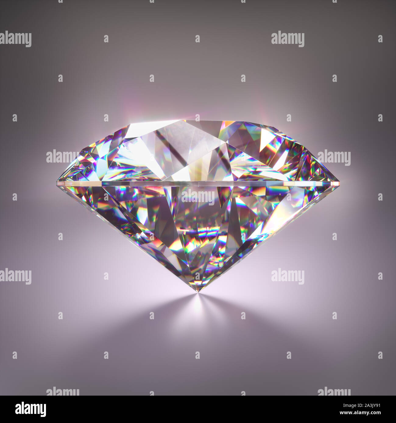 Giant diamond gem with clipping mask. 3D illustration with clipping ...