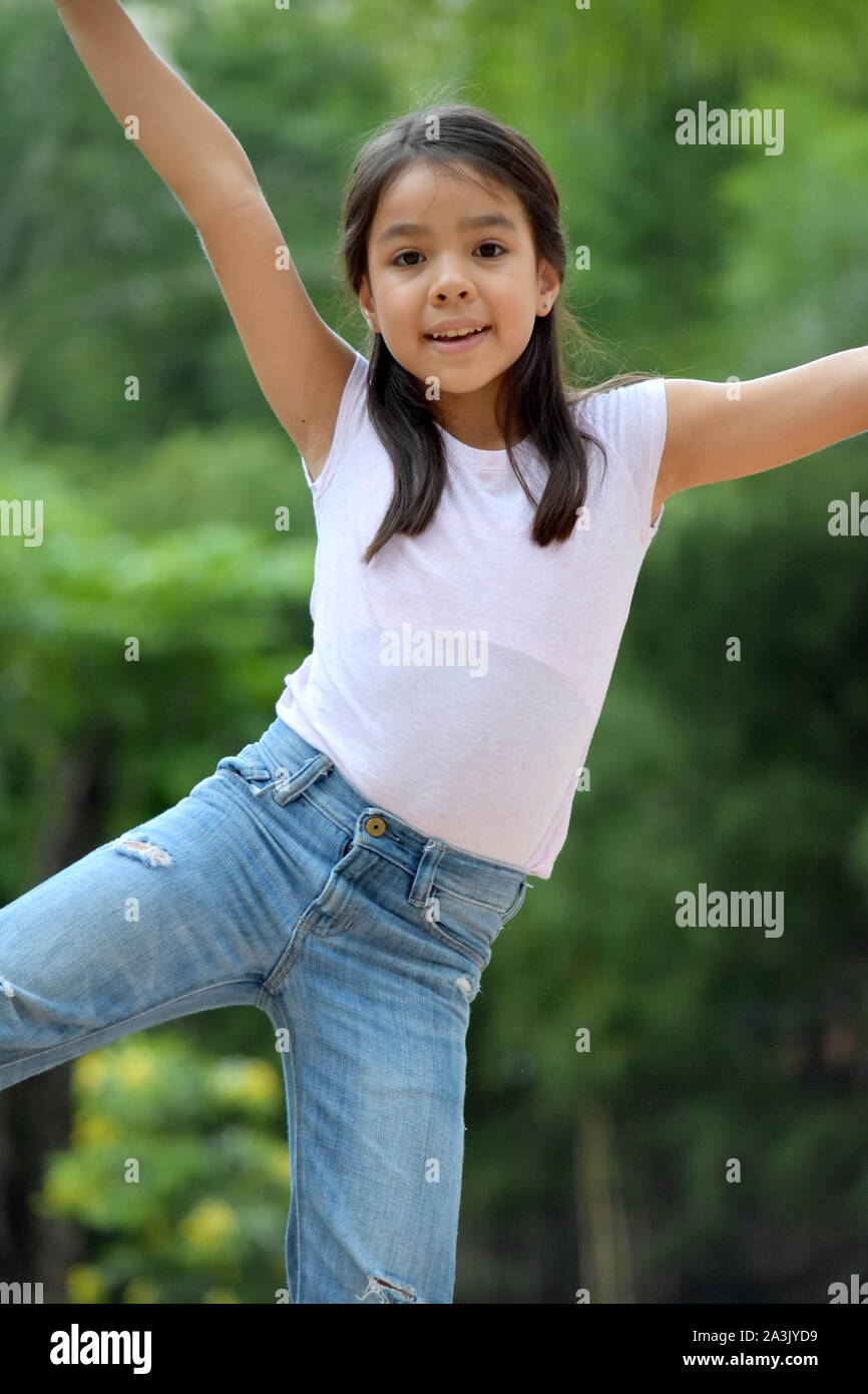 A Diverse Tween Dancing Standing Stock Photo - Alamy