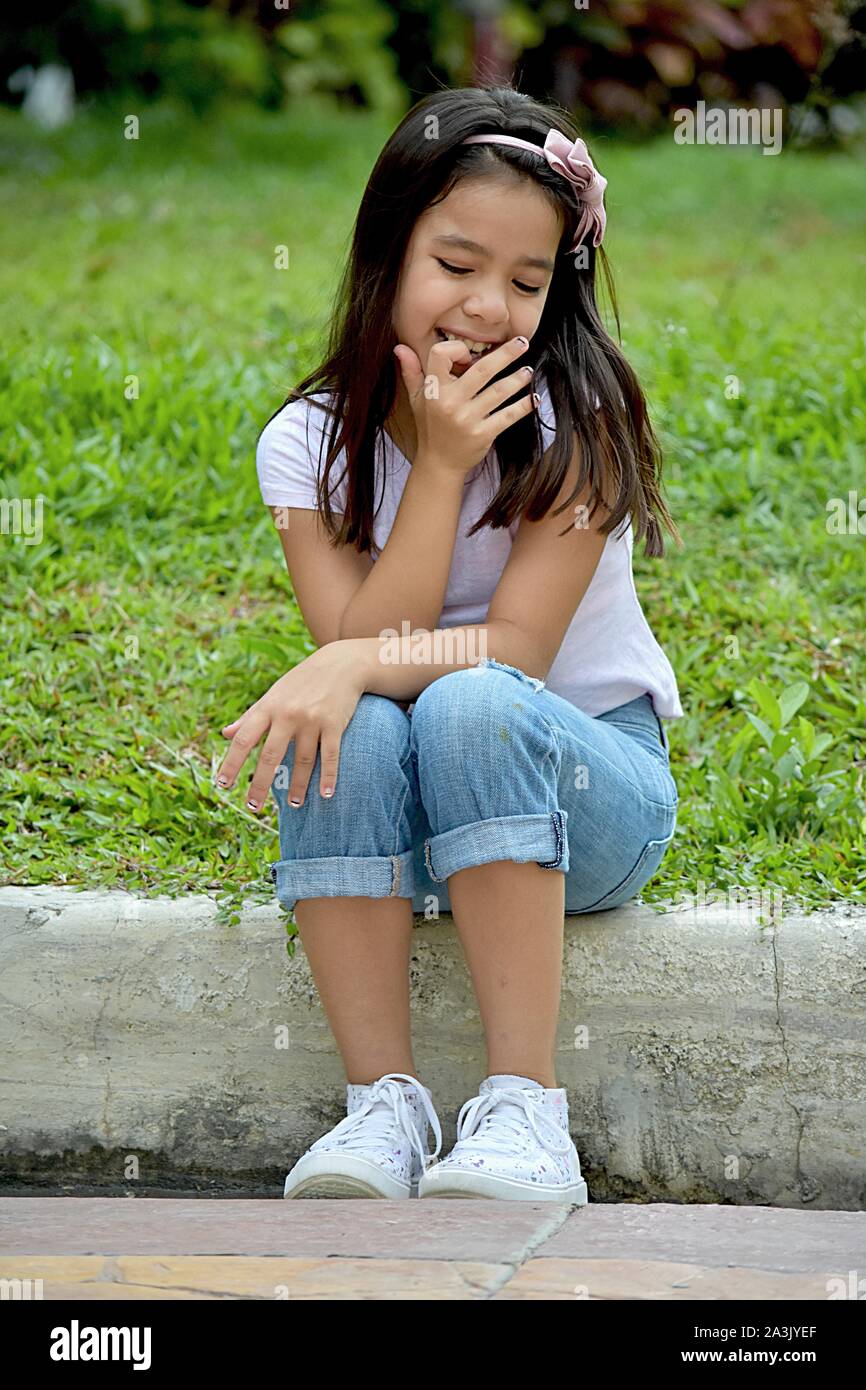 Shyness girl hi-res stock photography and images - Alamy