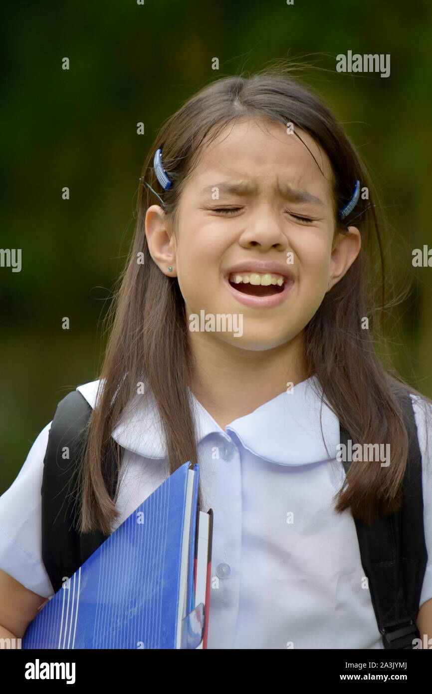 Stressed girl student hi-res stock photography and images - Alamy