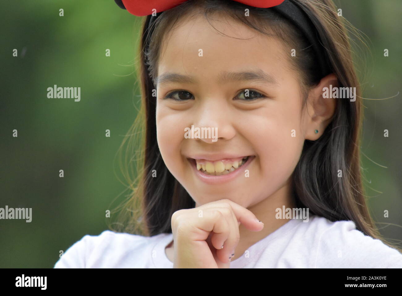 A Smiling Beautiful Diverse Female Stock Photo - Alamy
