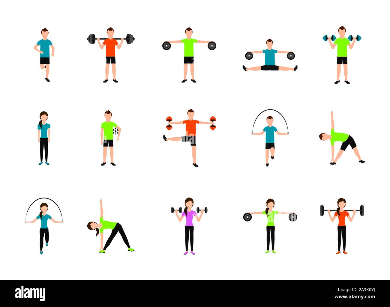 Gym icon set pack design Stock Vector Image & Art - Alamy