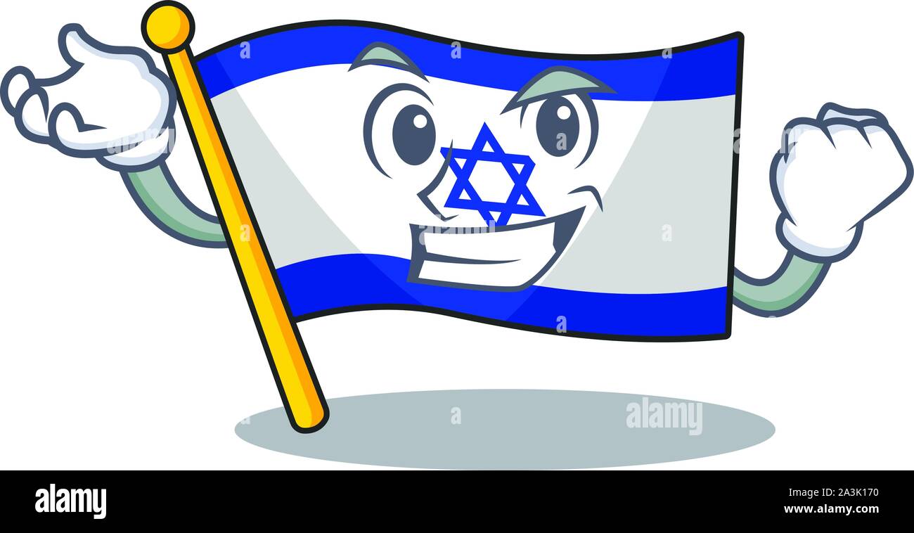 Successful flag israel flown on mascot pole Stock Vector Image & Art ...