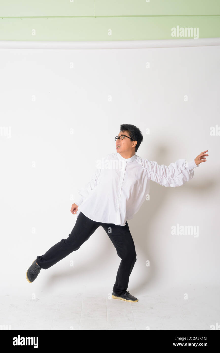 Woman running scared asian hi-res stock photography and images - Alamy