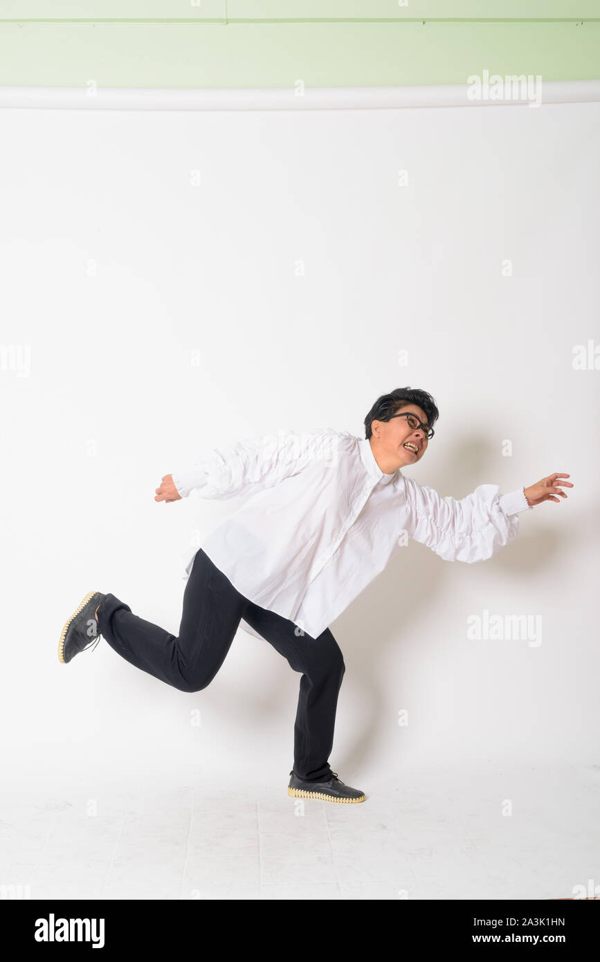 Man Running Away In Fear