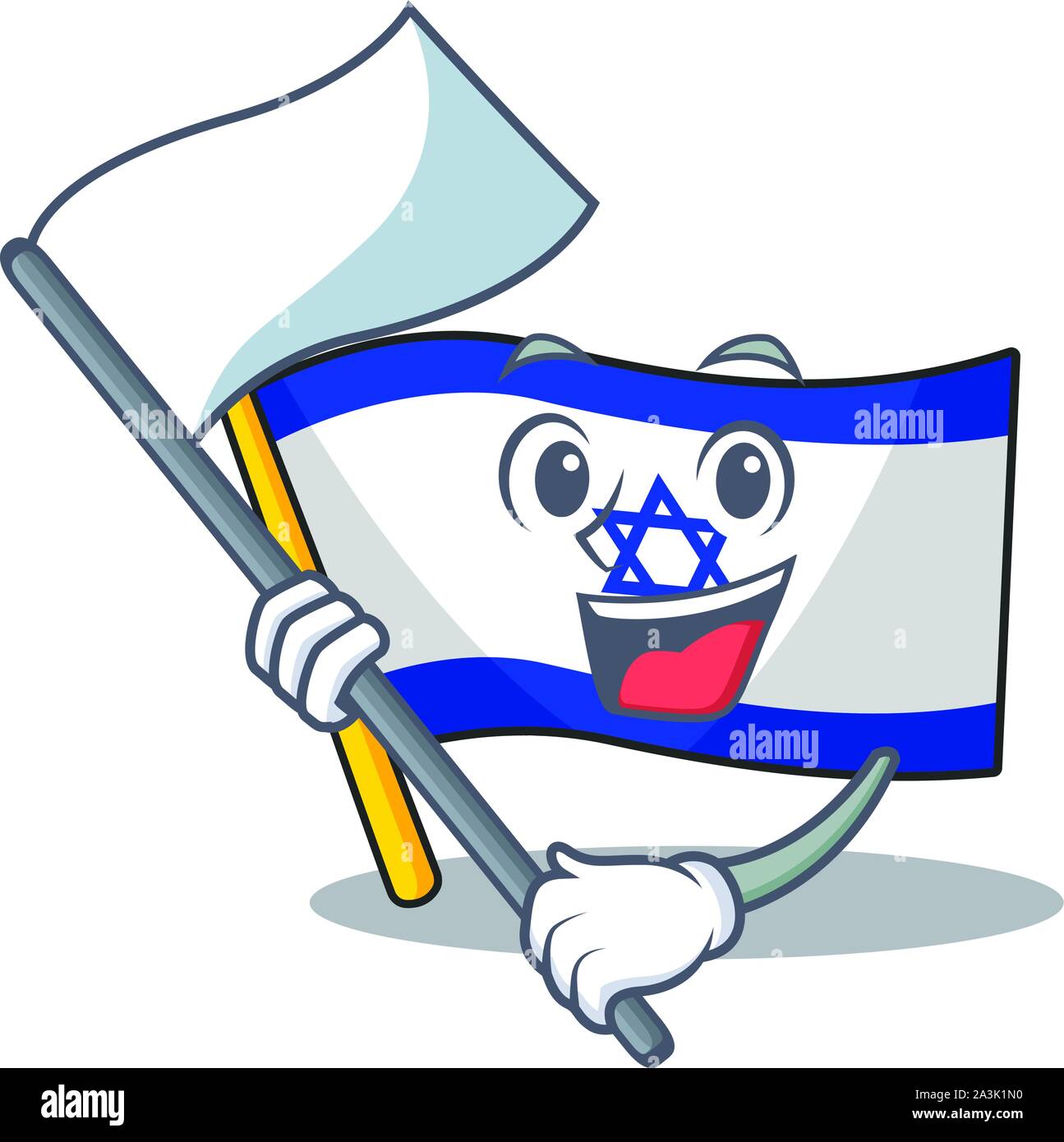 With flag flag israel stored in cartoon cupboard Stock Vector Image ...