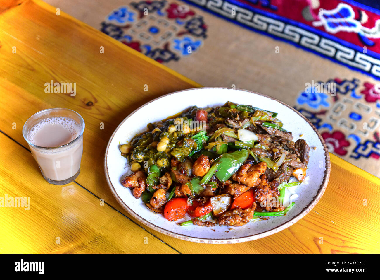 Authentic tibetan cuisine hi-res stock photography and images - Alamy