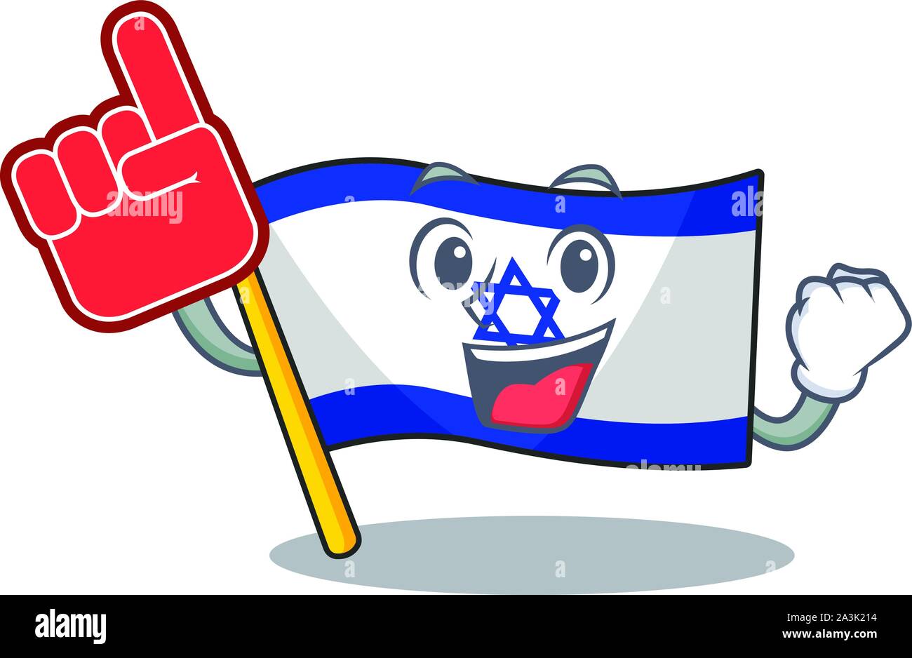Foam finger flag israel stored in cartoon cupboard Stock Vector Image ... Foam finger flag israel stored in cartoon cupboard Stock Vector Image ...