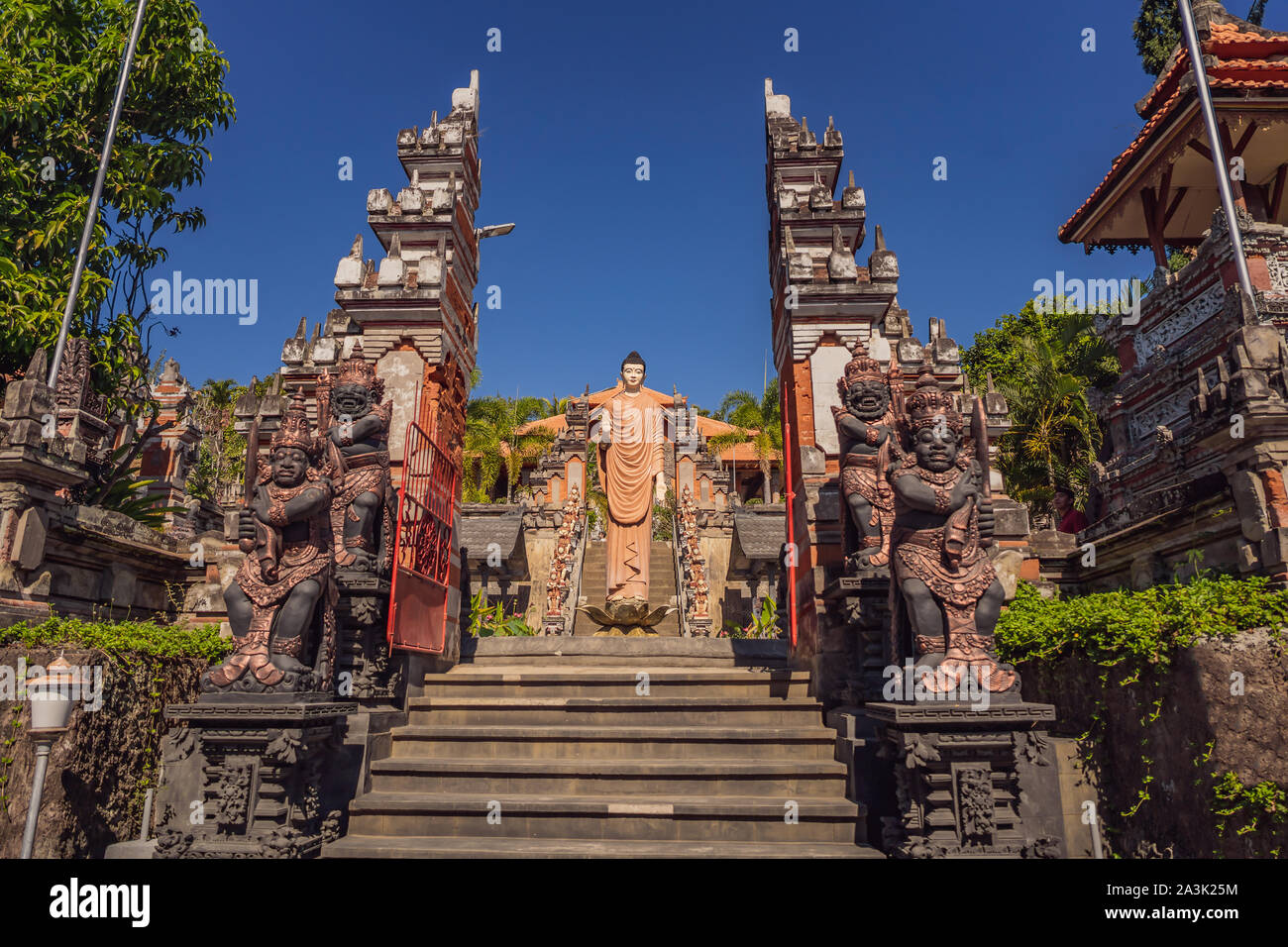 budhist temple Brahma Vihara Arama Banjar Bali, Indonesia Stock Photo ...