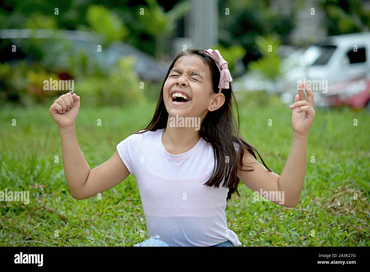 A Successful Girl Child Stock Photo - Alamy