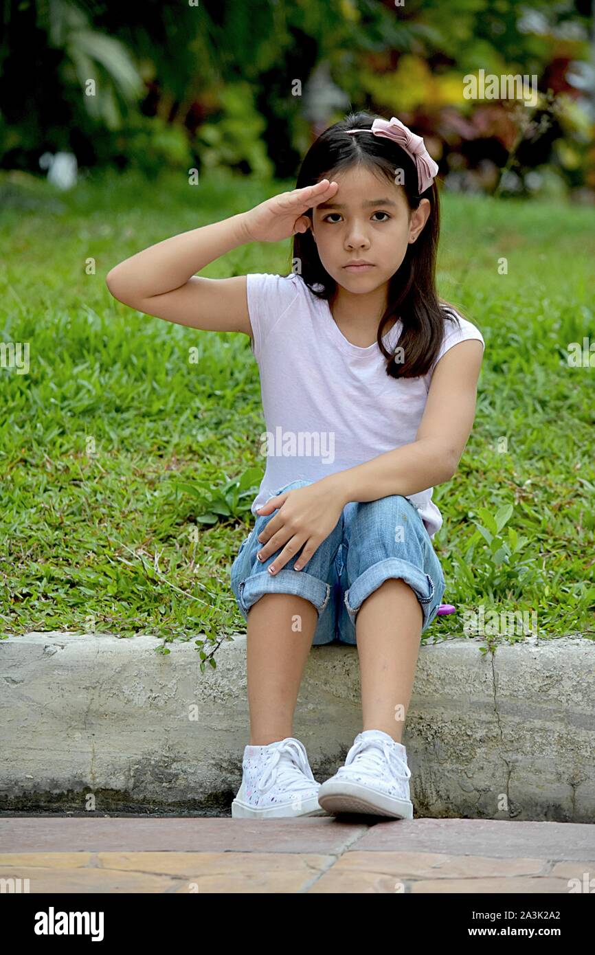 Kids saluting hi-res stock photography and images - Alamy