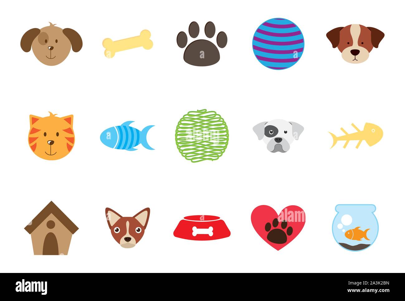 Isolated pet icon set vector design Stock Vector Image & Art - Alamy