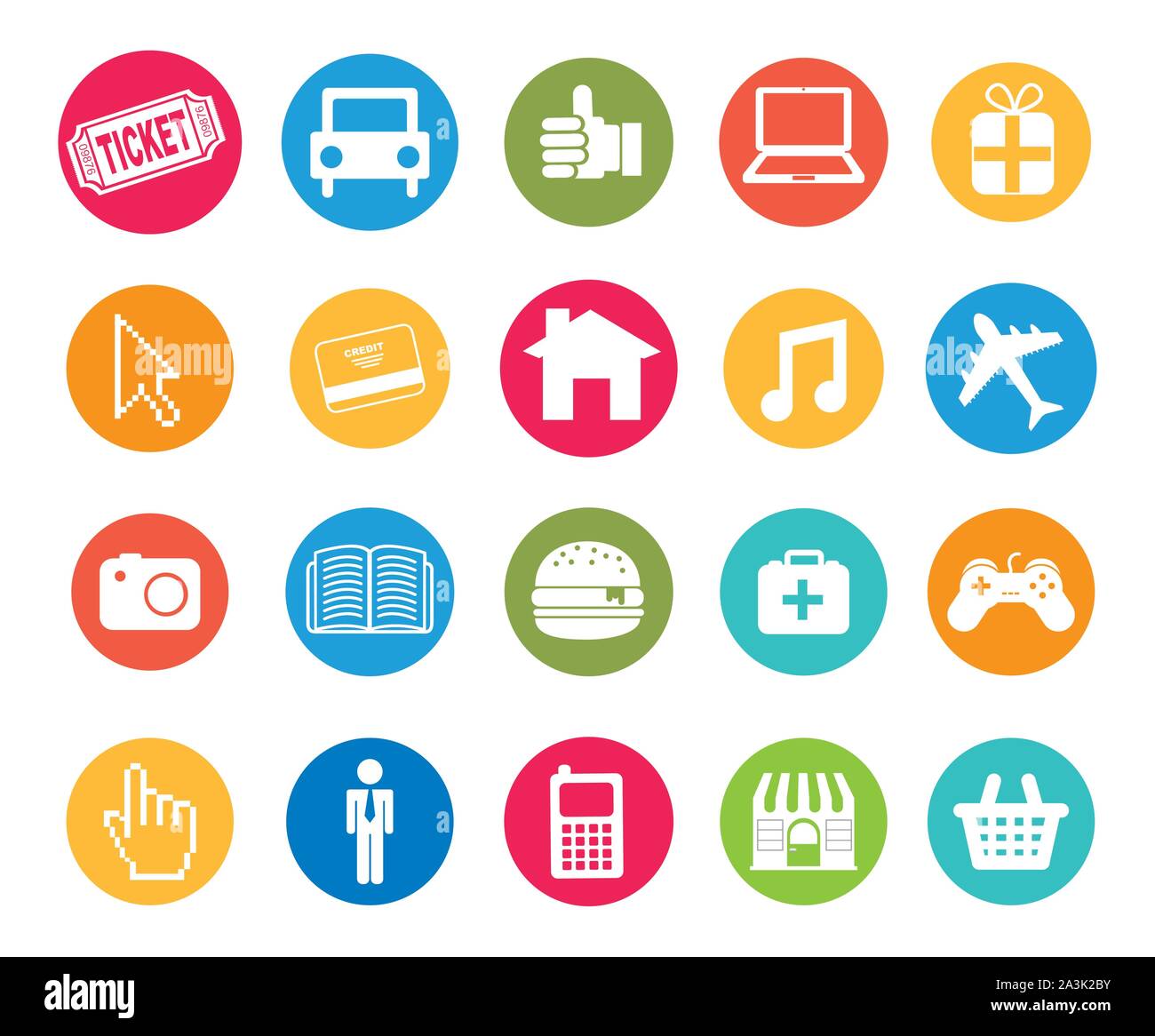 Variety icon set pack vector design Stock Vector Image & Art - Alamy