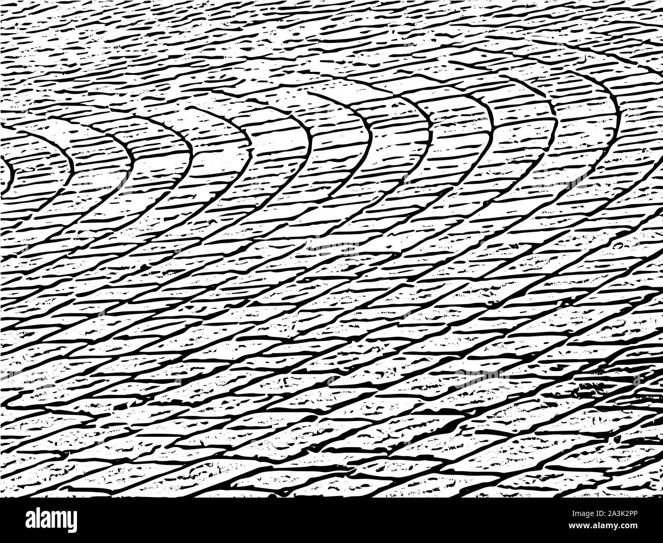 Graphic illustration in black and white. Pencil drawing of grayscale ...