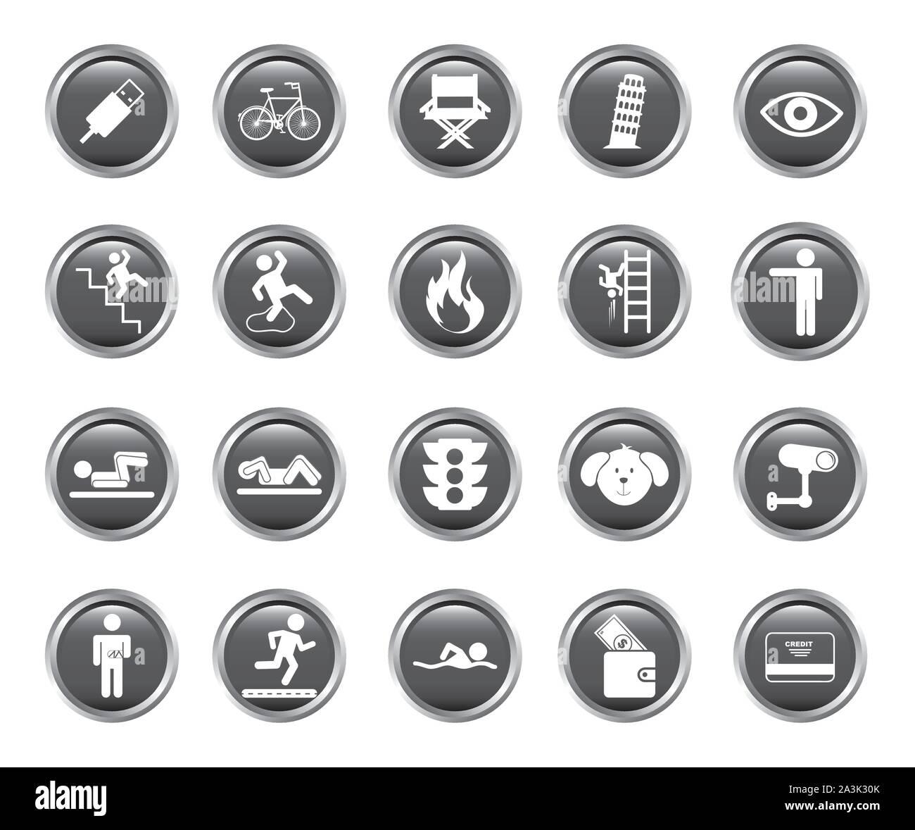 Variety icon set pack vector design Stock Vector Image & Art - Alamy