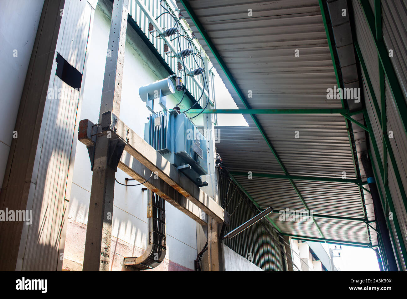 Transformer transmission electricity convert high voltage to low ...