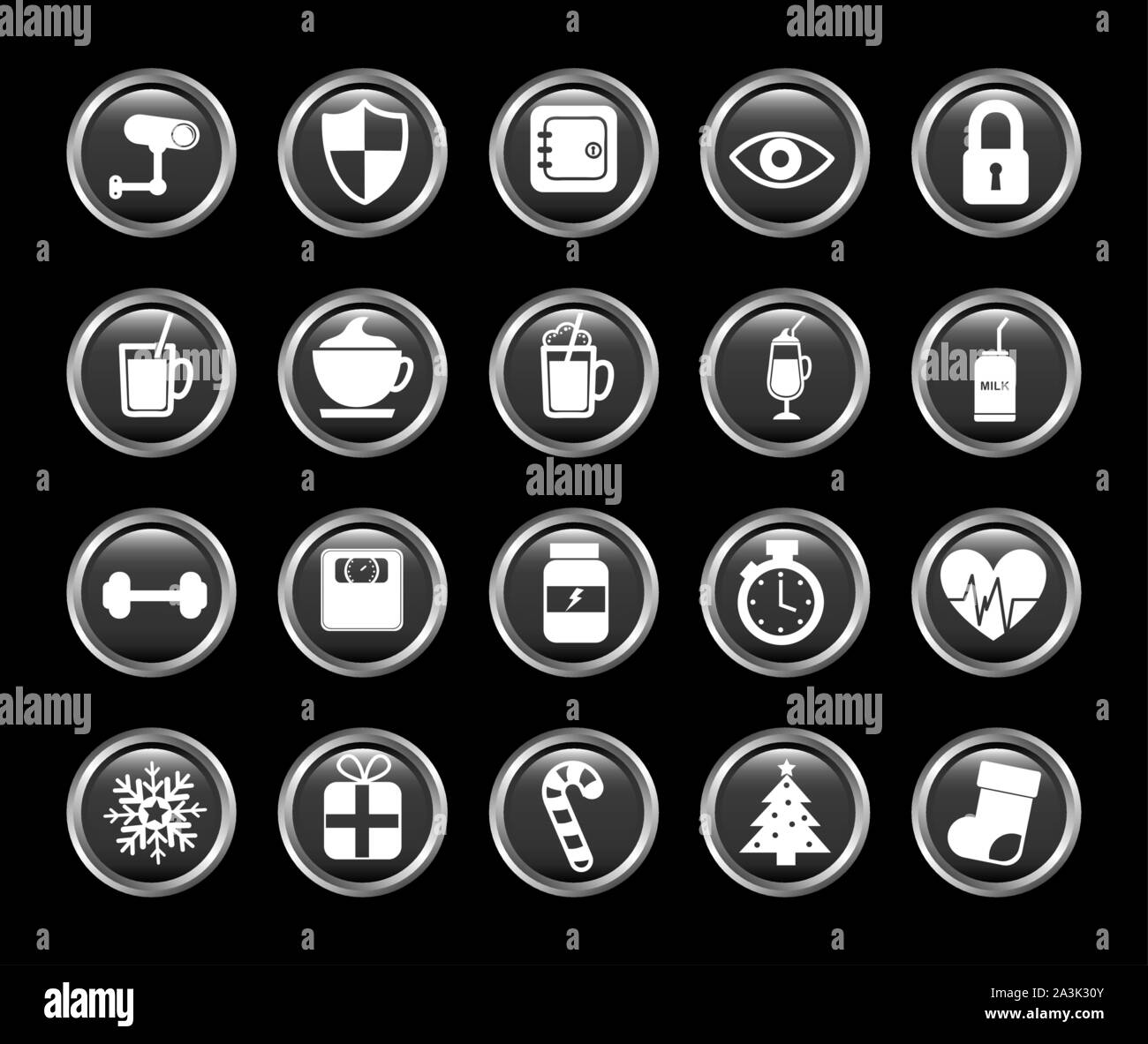 Variety icon set pack vector design Stock Vector Image & Art - Alamy