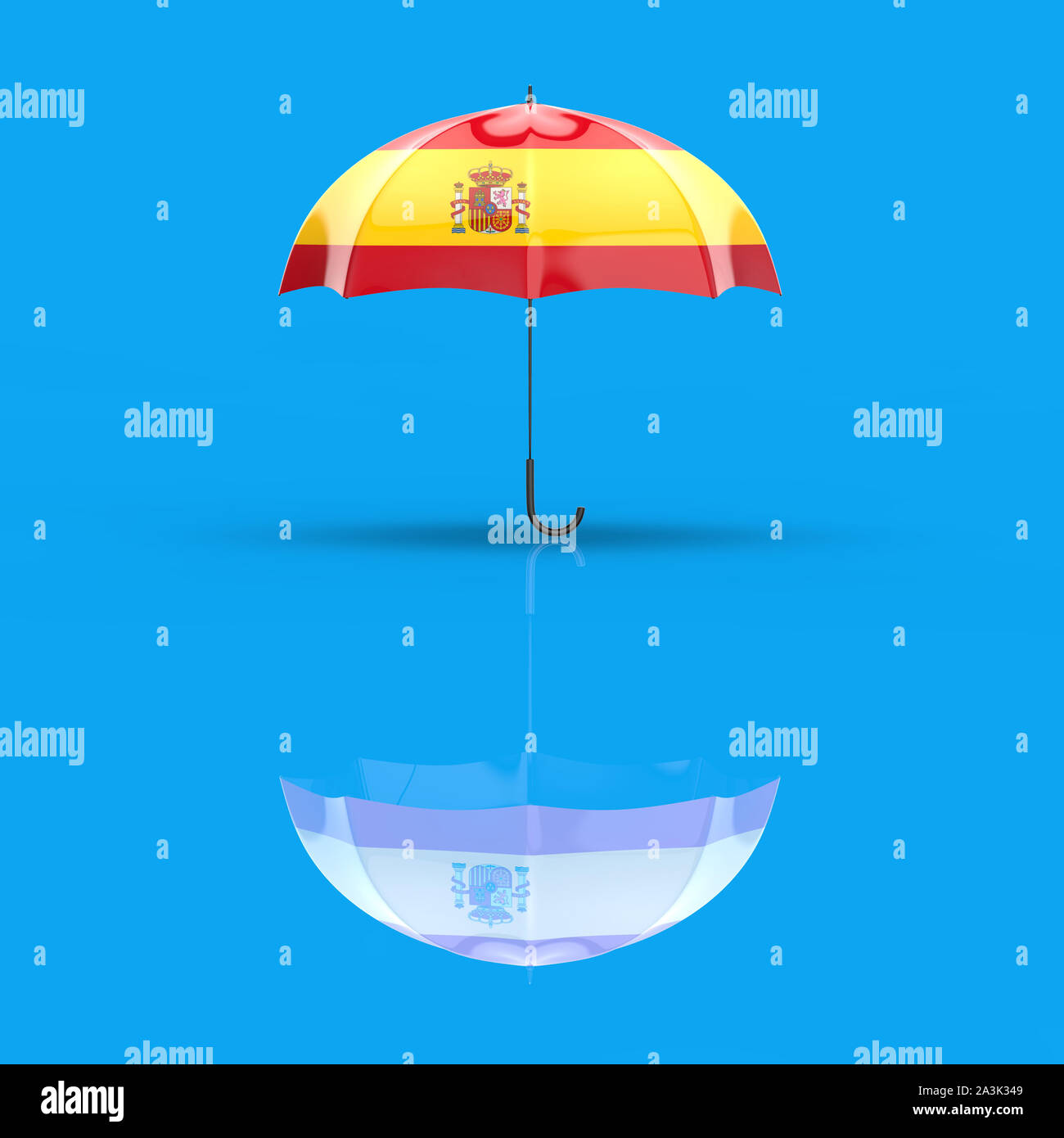 Umbrella concept - 3D Illustration Stock Photo - Alamy