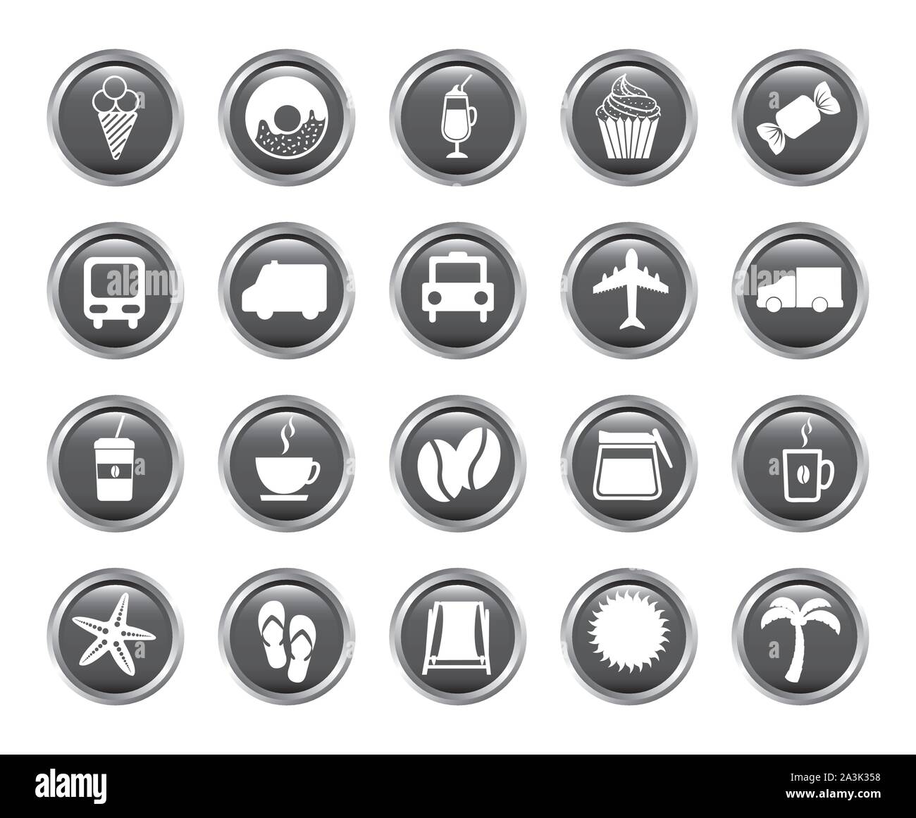 Variety icon set pack vector design Stock Vector Image & Art - Alamy