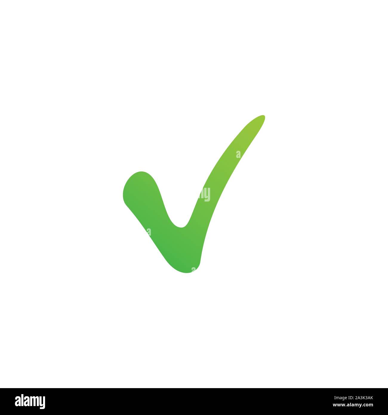 vector green positive checkmark, Stock Vector illustration isolated on ...