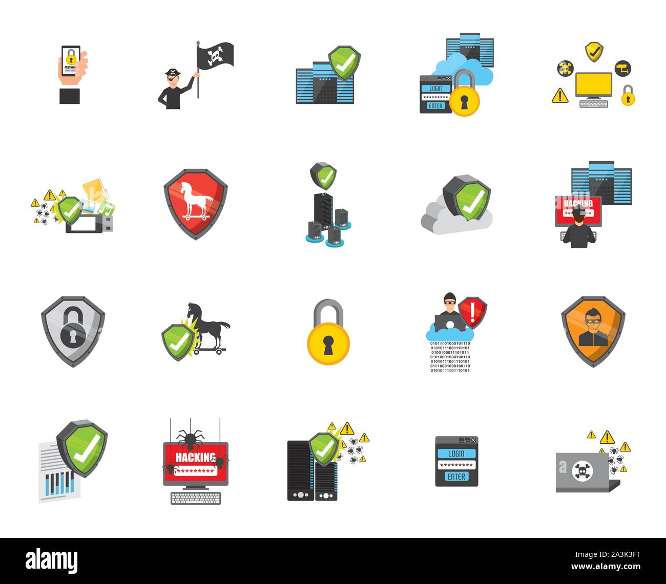 Security system icon set vector design Stock Vector Image & Art - Alamy