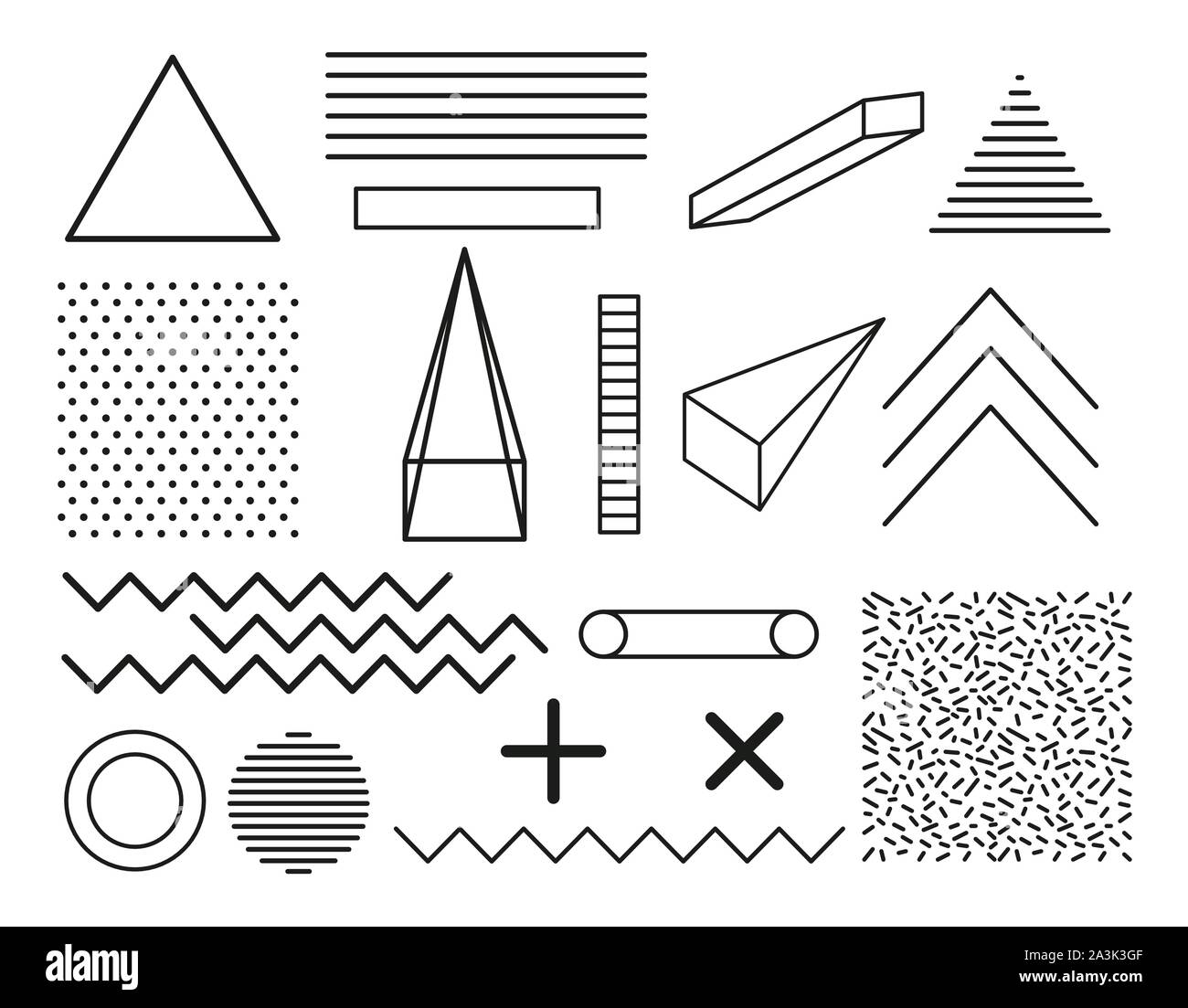 Isolated geometric figures icon set vector design Stock Vector Image ...