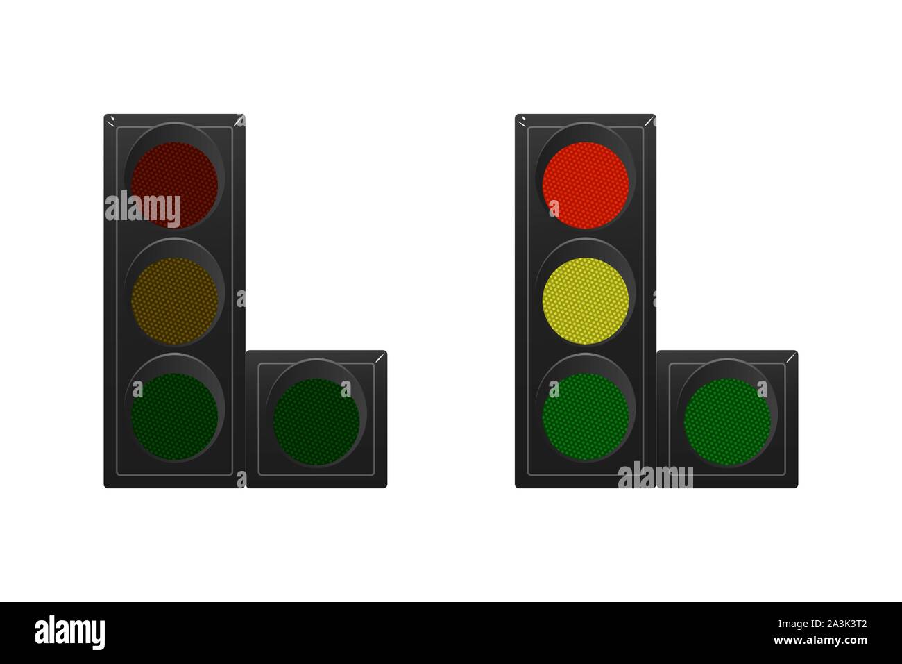 Traffic intersection turn right sign Stock Vector Images - Alamy