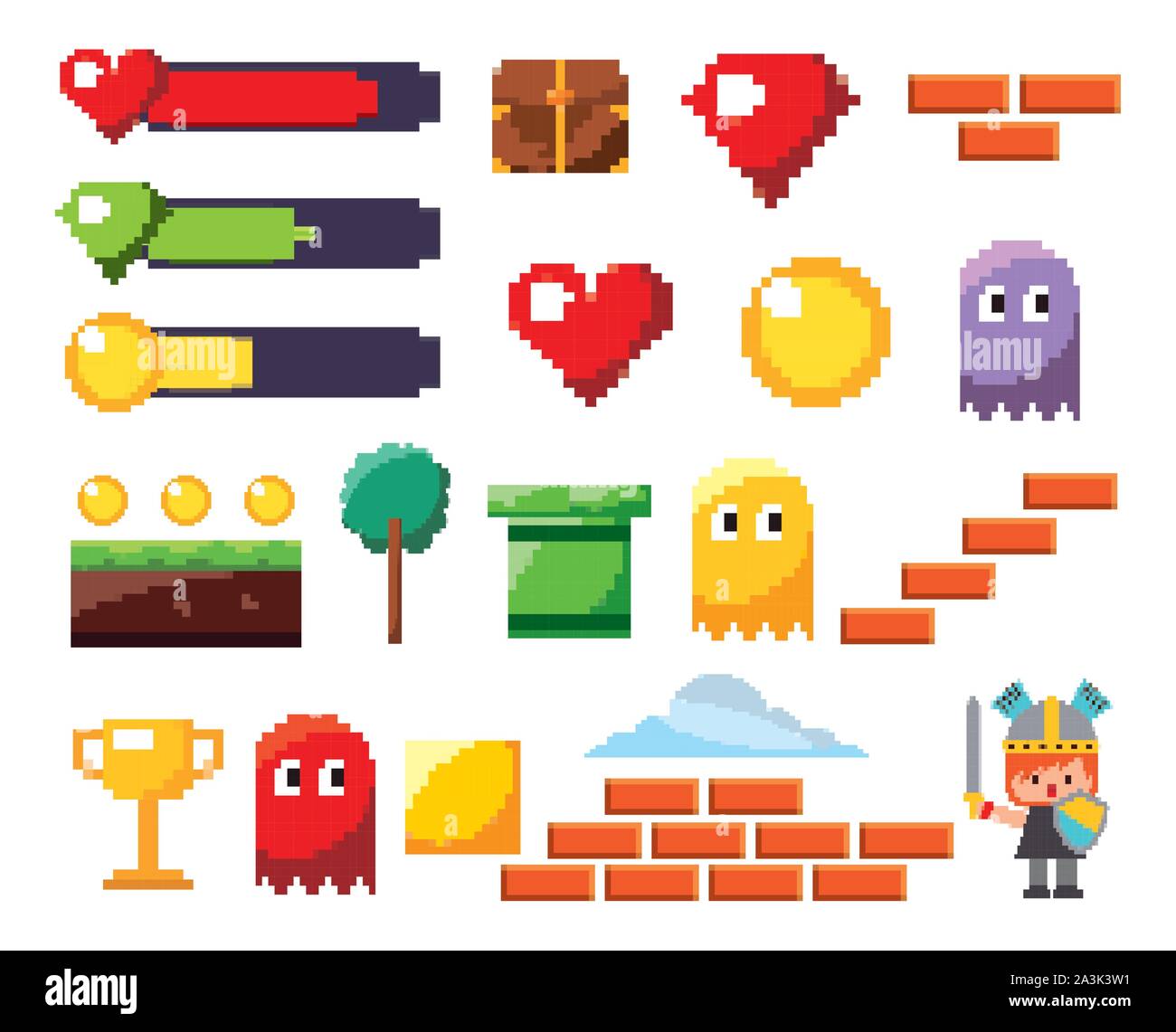 Isolated videogame icon set vector design Stock Vector Image & Art - Alamy
