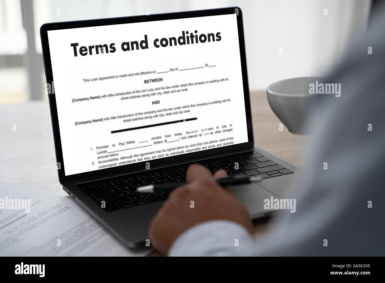 Terms of use confirm terms disclaimer conditions to policy service man ...