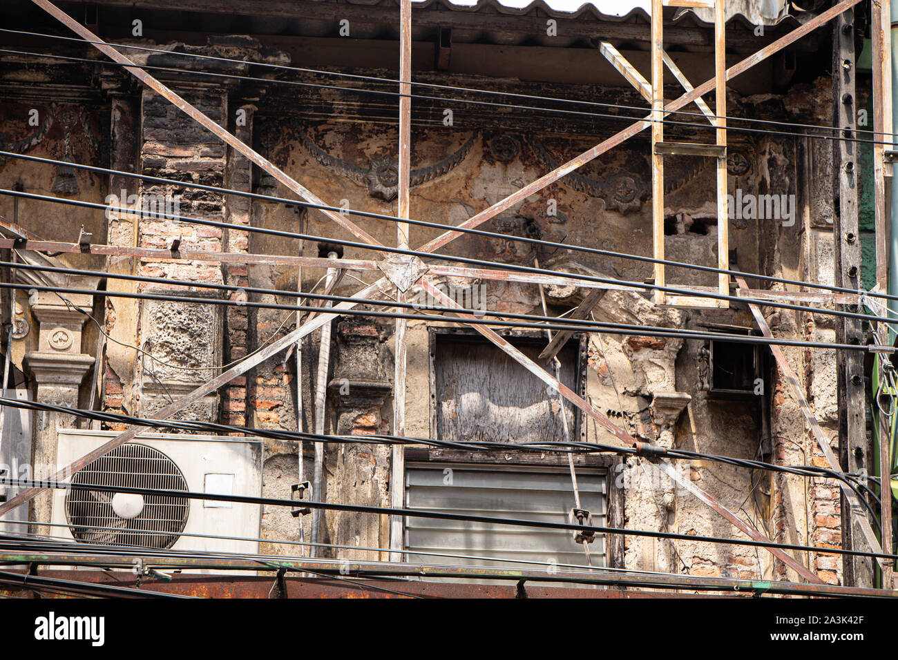 Dangerous Old Buildings New Building Vs Old Buildings Hi Res Stock