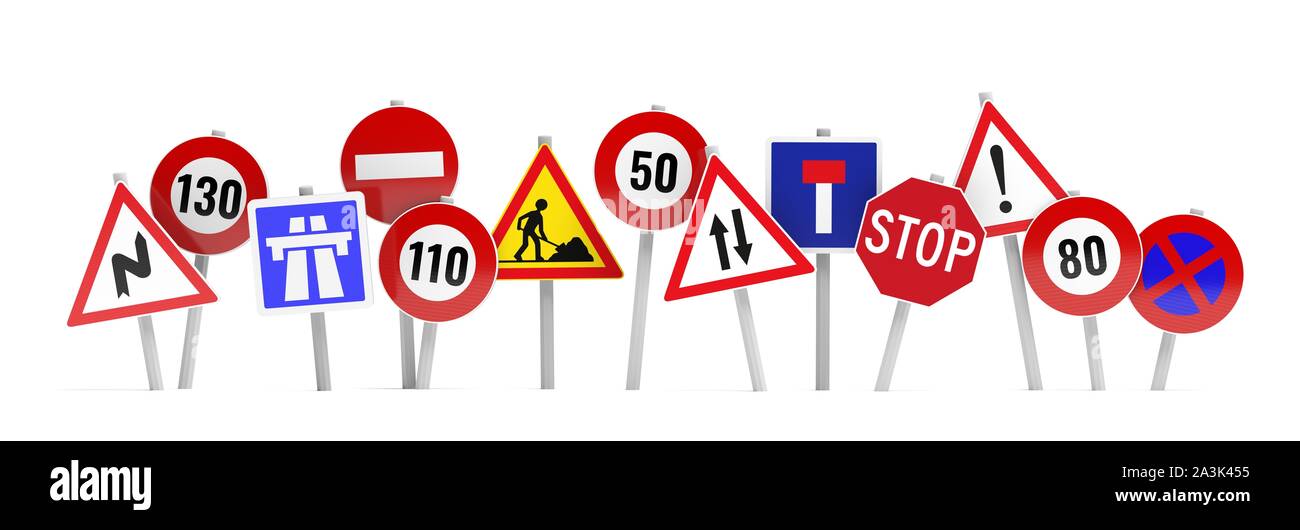 Road signs and re Cut Out Stock Images & Pictures - Alamy