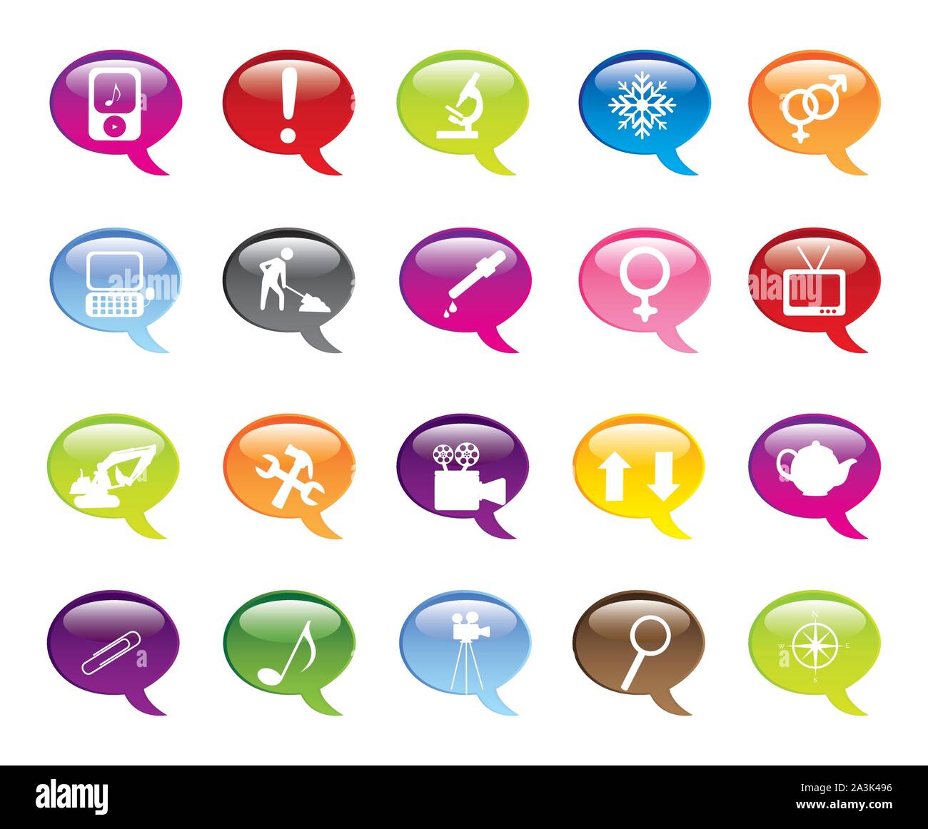 Variety icon set pack vector design Stock Vector Image & Art - Alamy