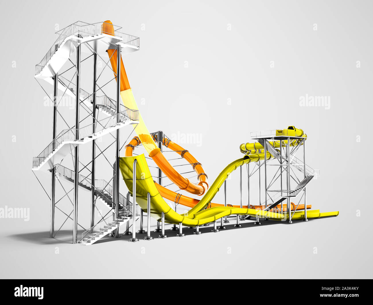Large metal slide on playground hi-res stock photography and images - Alamy