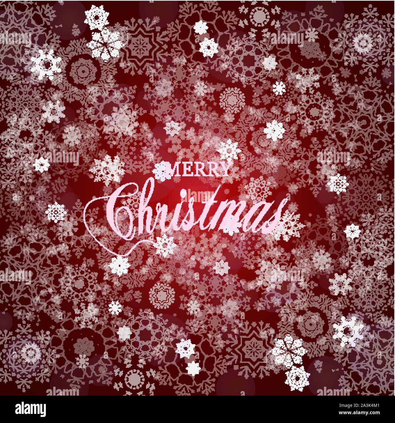 Falling snow element for greeting cards, posters. Merry Christmas ...