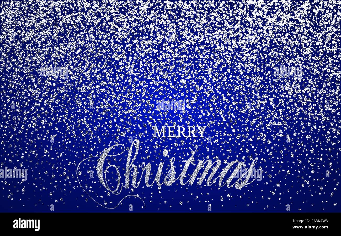 Falling snow element for greeting cards, posters. Merry Christmas ...