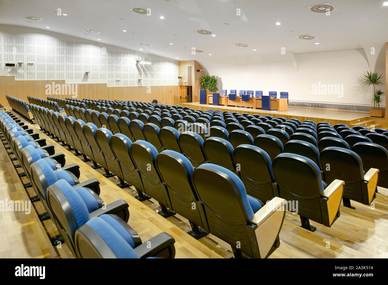 Conference room ready for a business presentation. Empty workplace ...