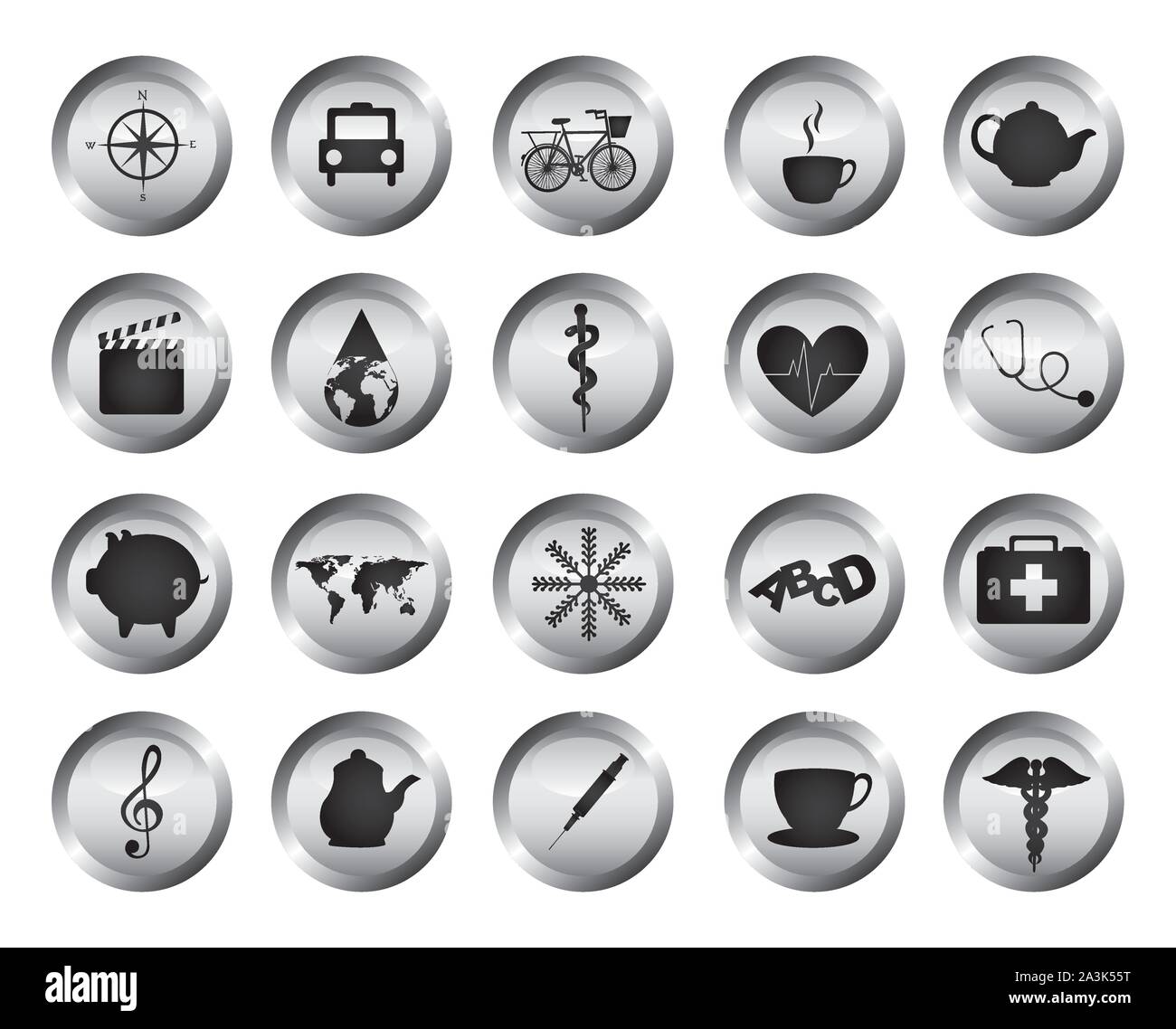 Variety icon set pack vector design Stock Vector Image & Art - Alamy