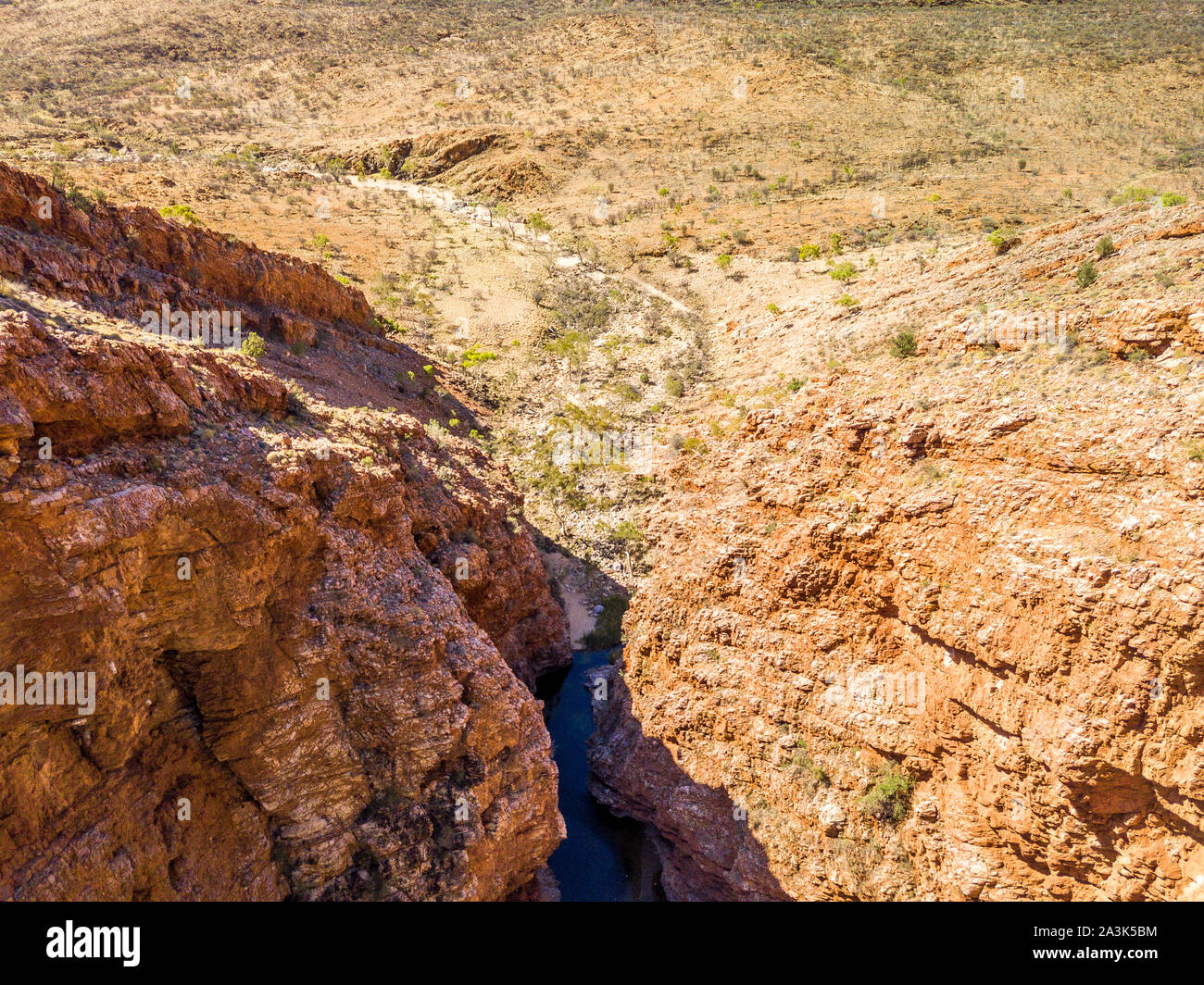 Aerial view of Simpsons Gap and surrounds in the Northern Territory ...