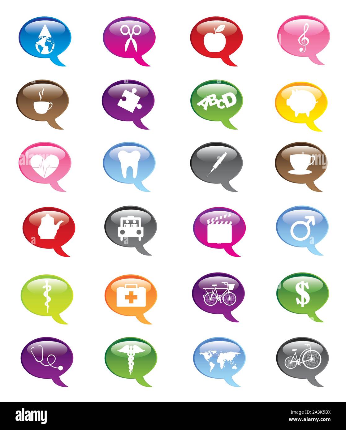 Variety icon set pack vector design Stock Vector Image & Art - Alamy