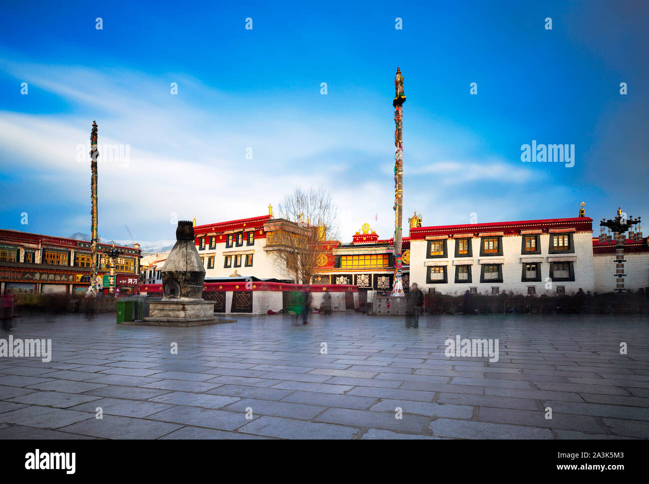 A 2019 long exposure image of pilgrims, walking around the most ...