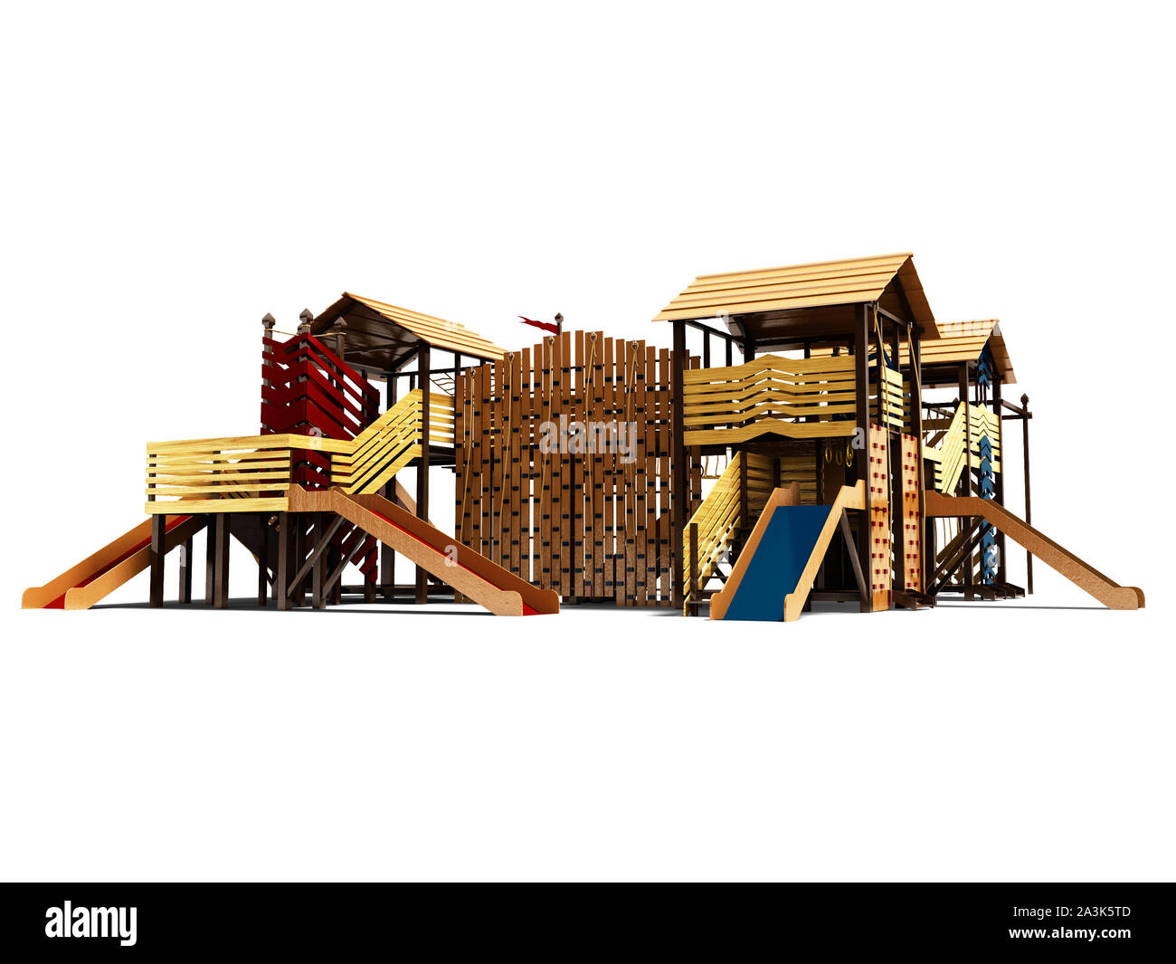 Modern school playground Cut Out Stock Images & Pictures - Alamy
