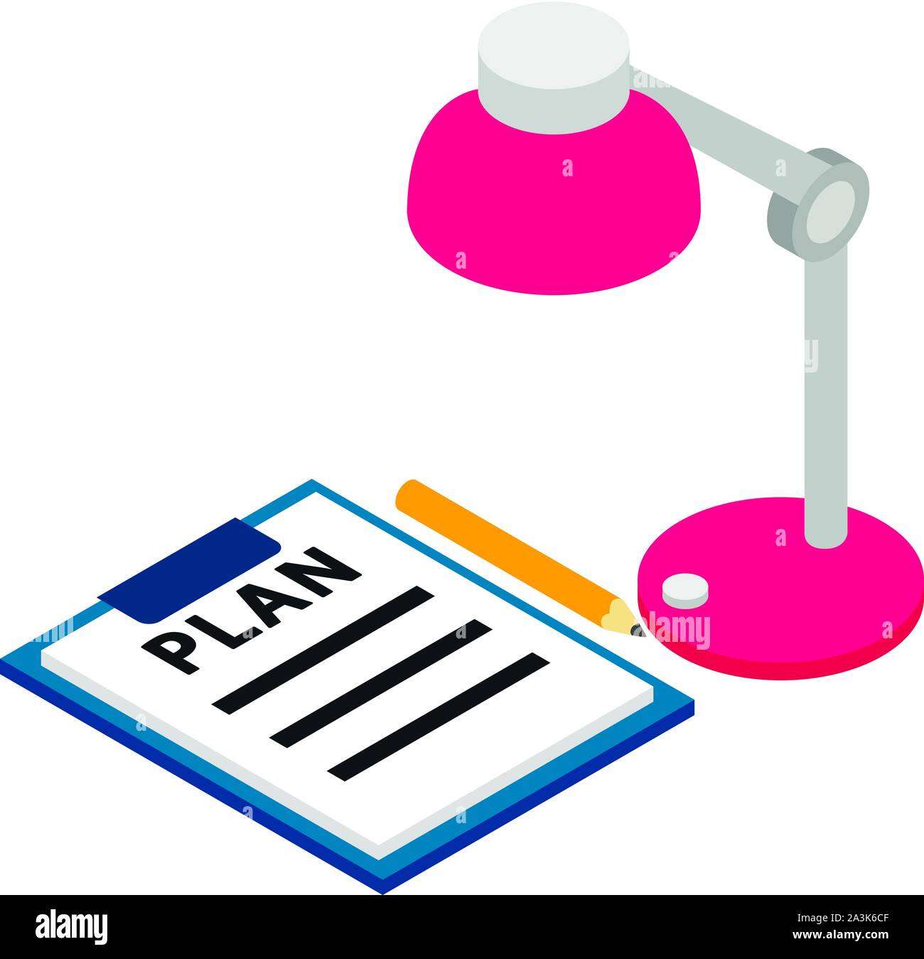 Planning icon, isometric style Stock Vector Image & Art - Alamy