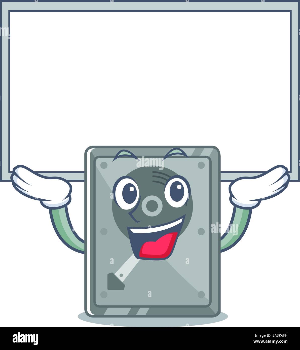 Up board hard drive internal on the character Stock Vector Image & Art ...