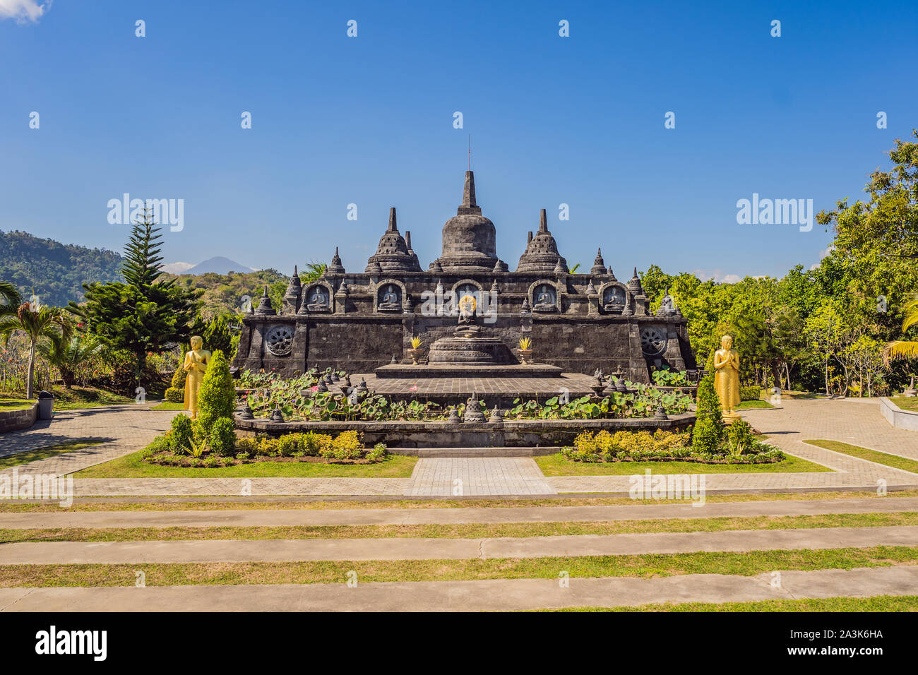 budhist temple Brahma Vihara Arama Banjar Bali, Indonesia Stock Photo ...